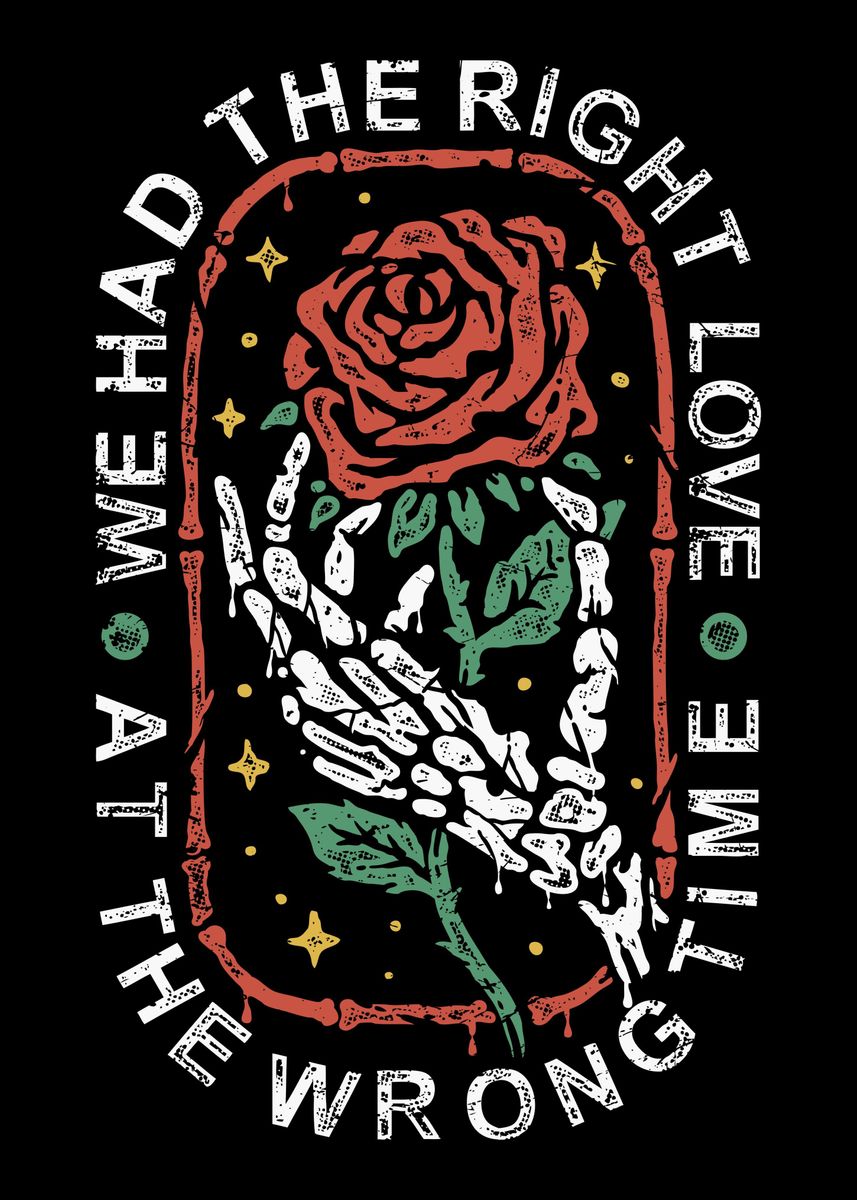 'Right Love' Poster, picture, metal print, paint by John DonJoe | Displate