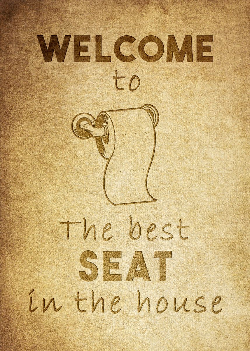 'Toilet' Poster, picture, metal print, paint by Kenny Studio | Displate