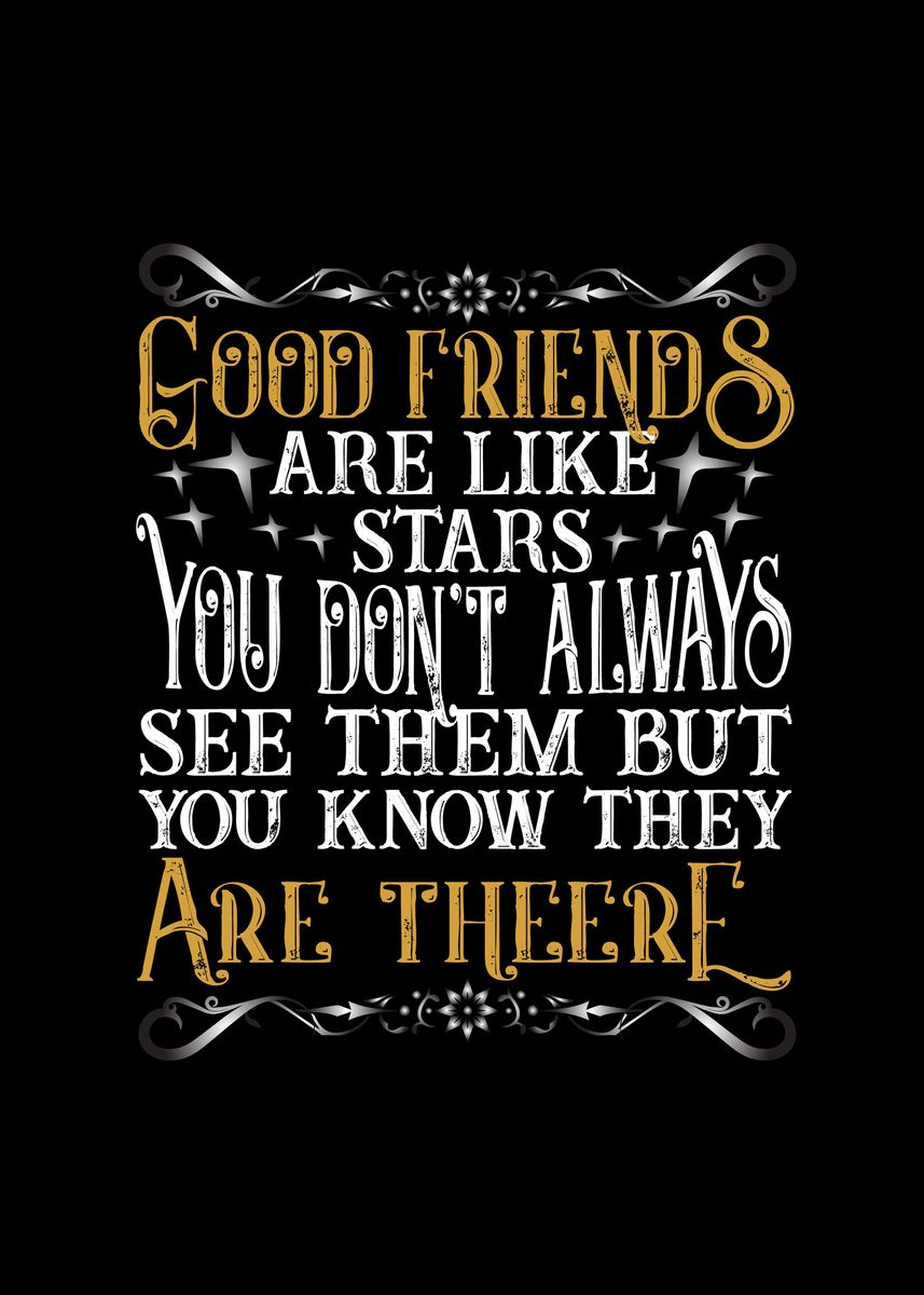 'Good Friends' Poster, picture, metal print, paint by Beone Digital ...