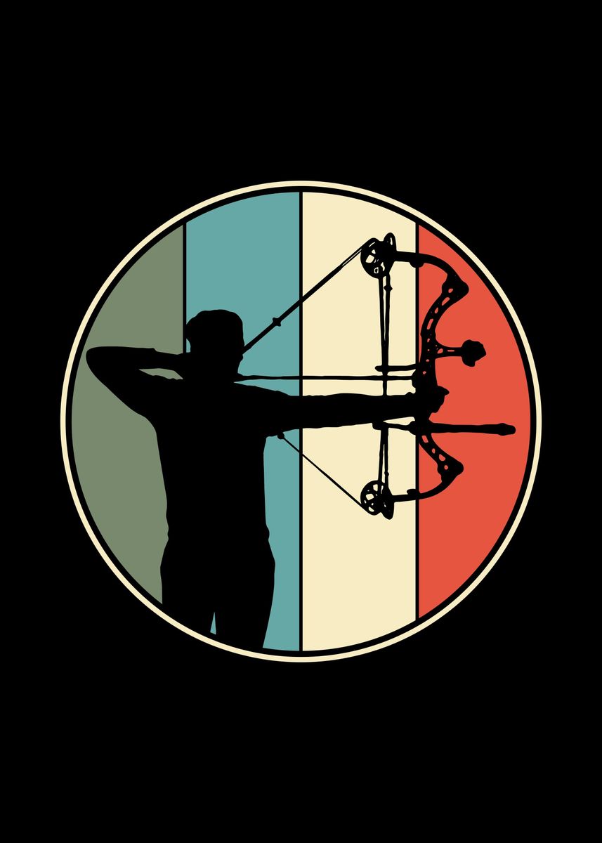 'Archery Archer Bow Hunting' Poster, picture, metal print, paint by ...