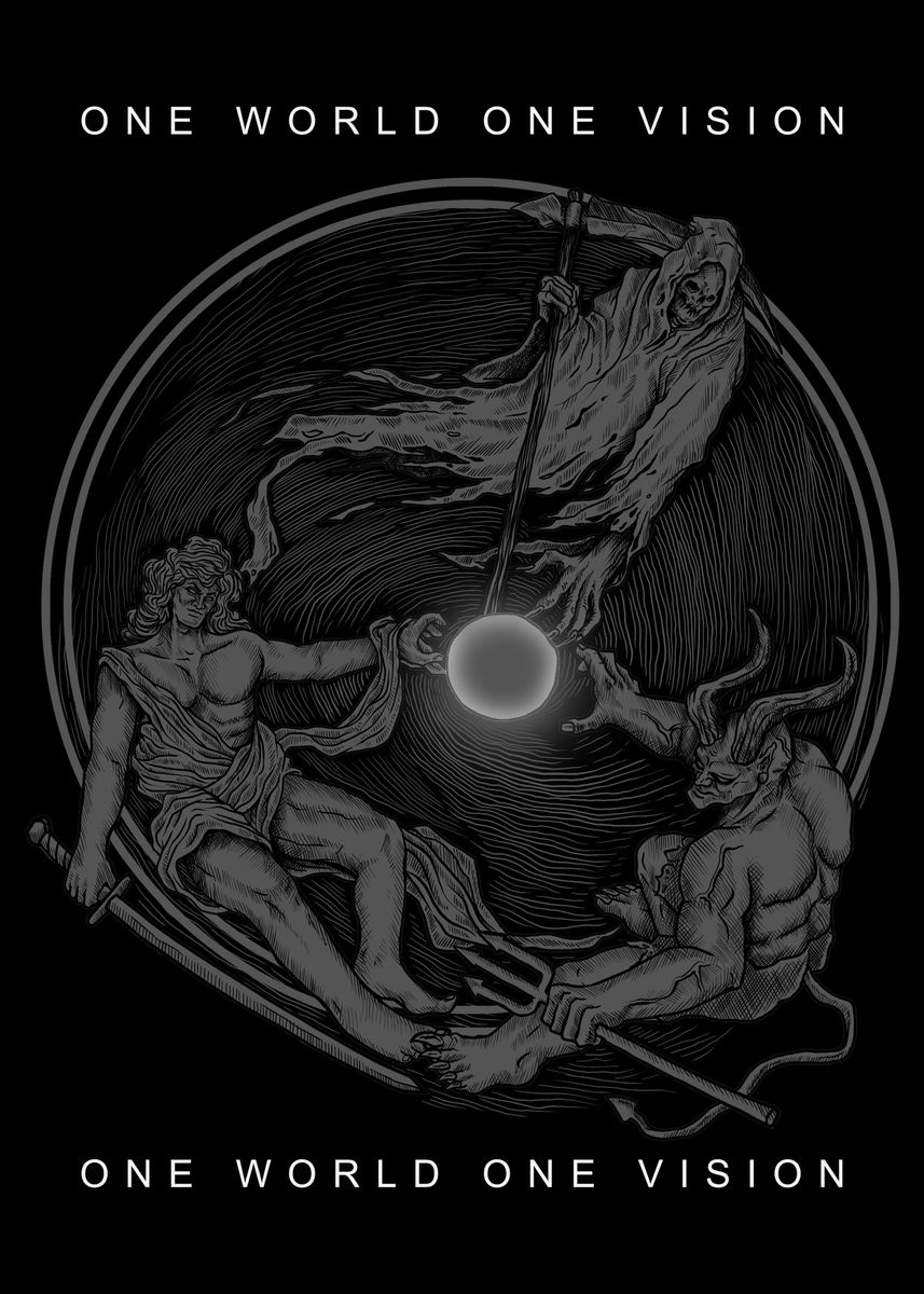 'One World One Vision' Poster, picture, metal print, paint by Novianto ...