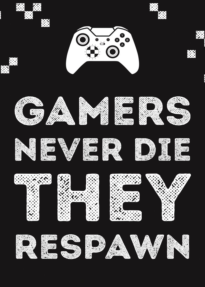 'Gamer Poster ' Poster, picture, metal print, paint by Haus and Hues ...