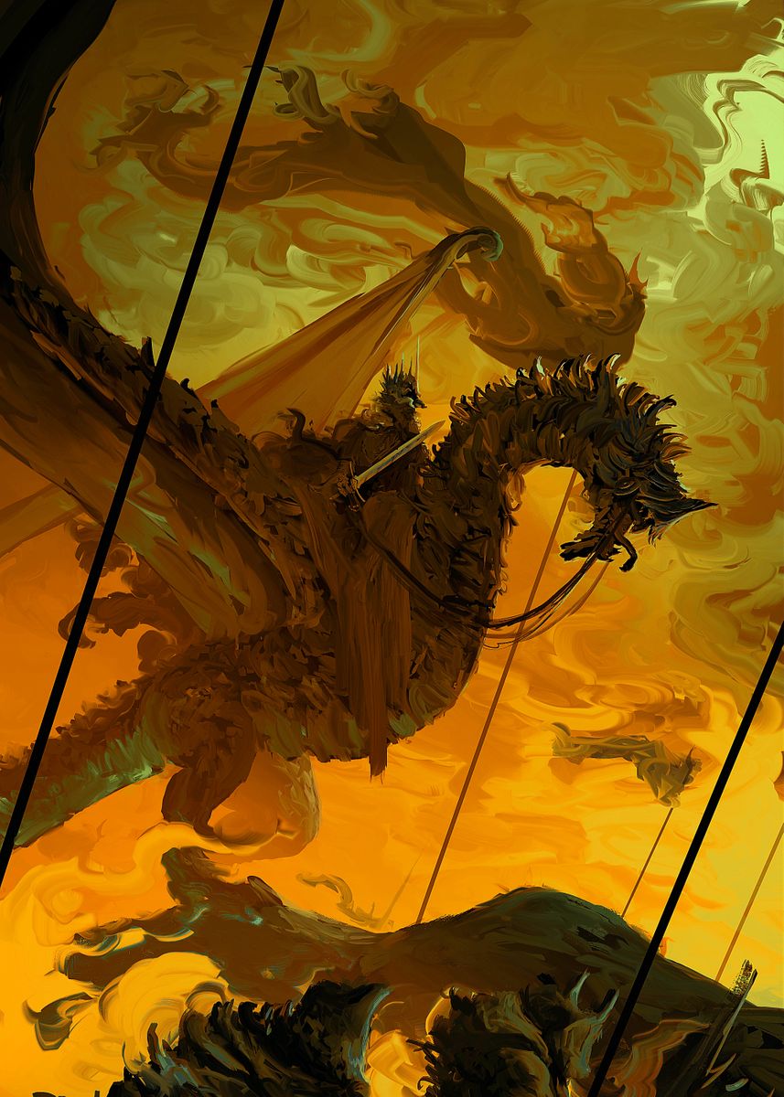 'dark rider 1' Poster, picture, metal print, paint by Anato Finnstark ...