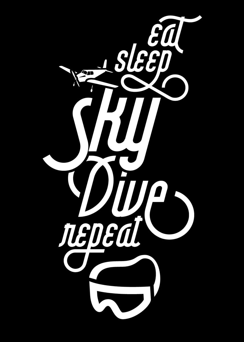 'Skydive' Poster by dr3designs | Displate