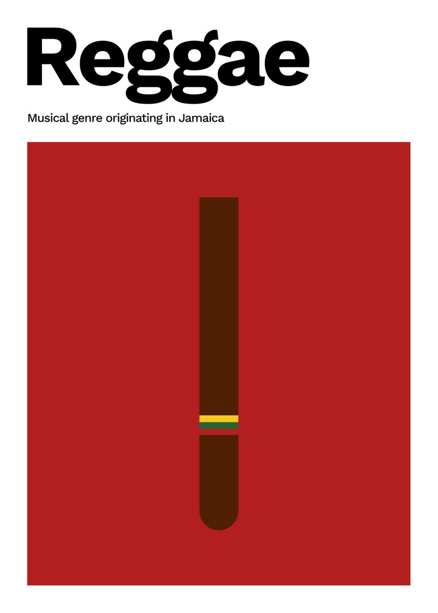 'Reggae Music' Poster, picture, metal print, paint by Minimal Designer ...