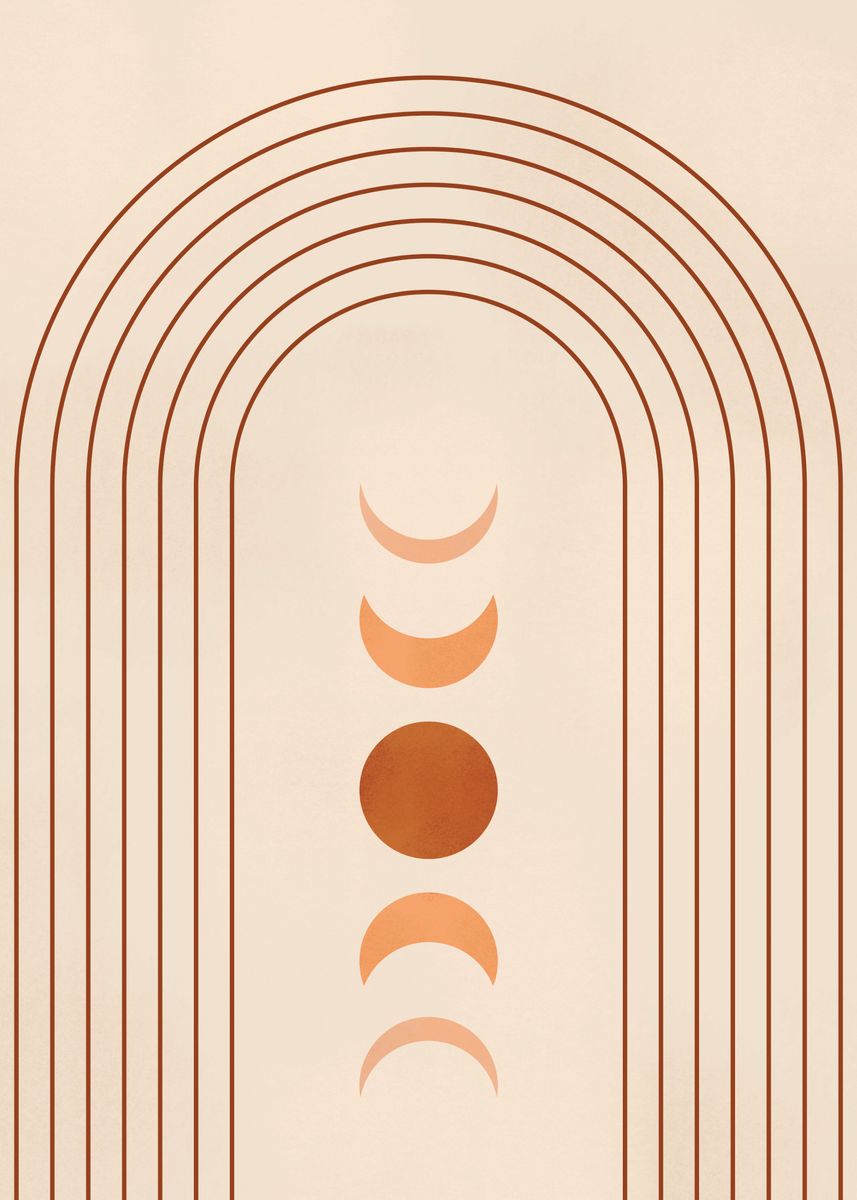 'Moon Boho Art' Poster, picture, metal print, paint by Haus and Hues ...