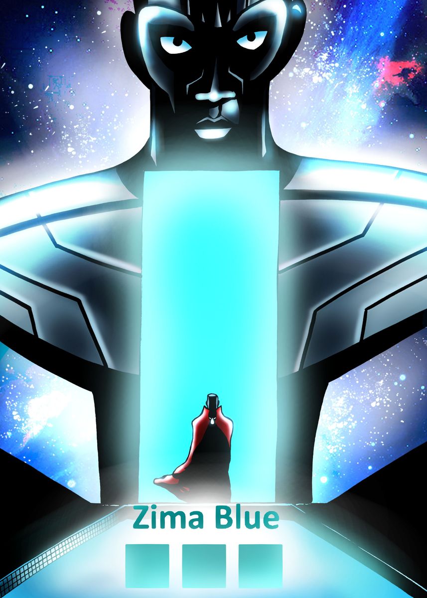 'Zima Blue' Poster, picture, metal print, paint by Mogamat Watson ...