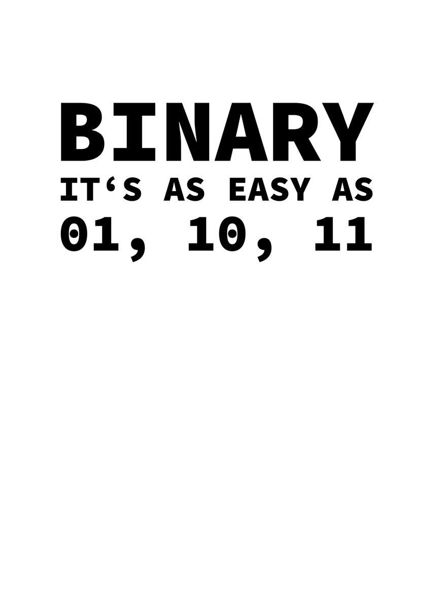 'Computer Binary Code' Poster by to42 | Displate