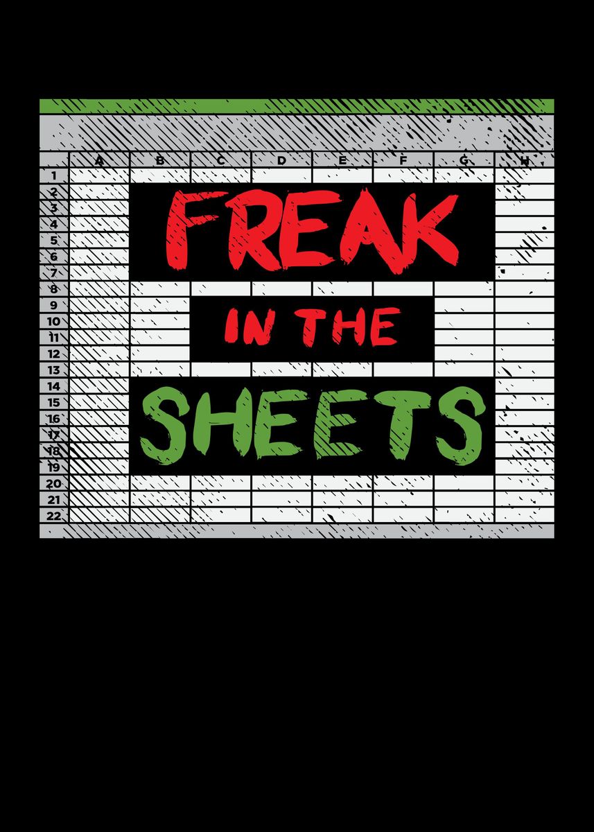 'Freak In The Sheets' Poster, picture, metal print, paint by Uwe ...