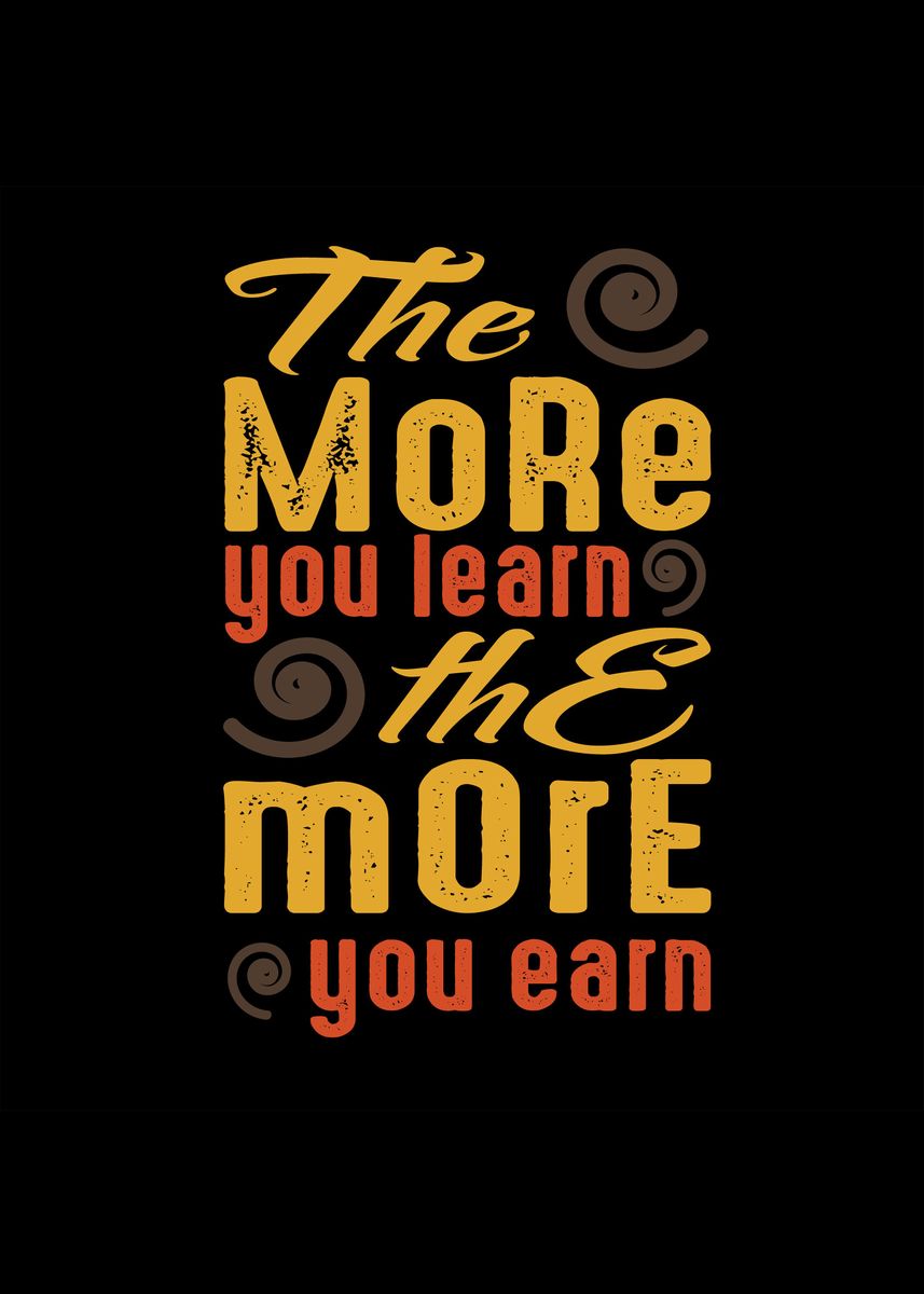 'More Motivation' Poster, picture, metal print, paint by Beone Digital ...