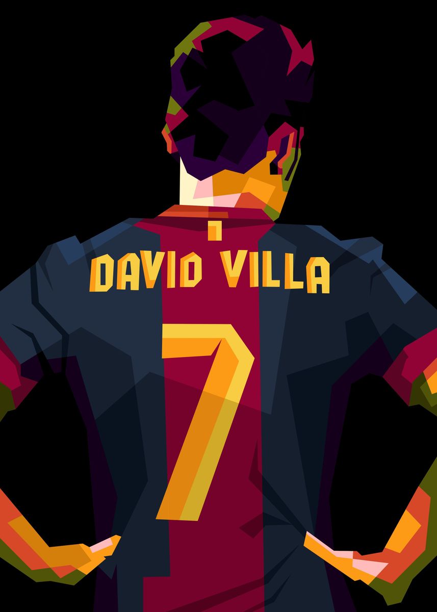 'David Villa' Poster by AMIRUDIN 06 | Displate