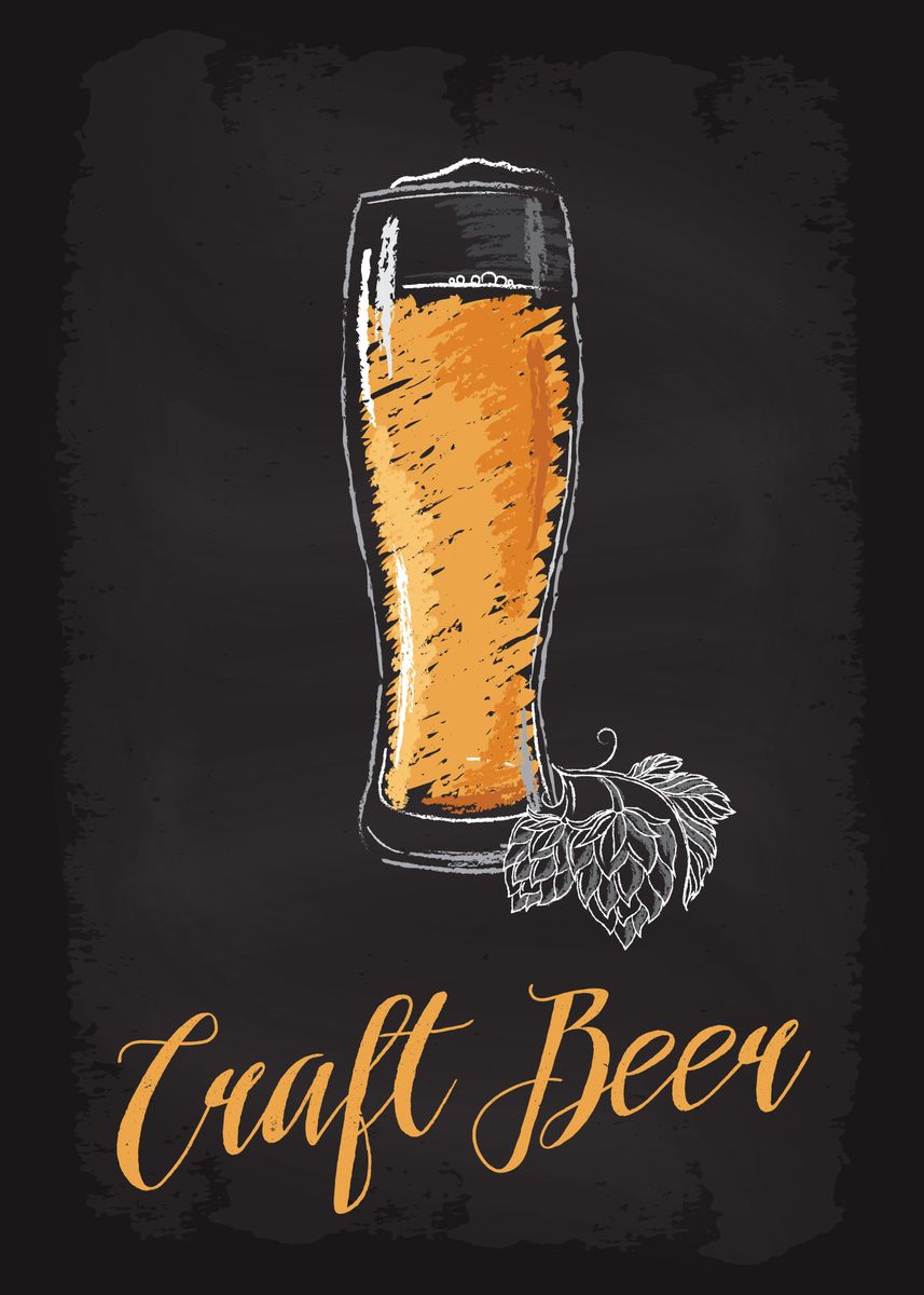 'Craft Beer' Poster by dkDesign | Displate