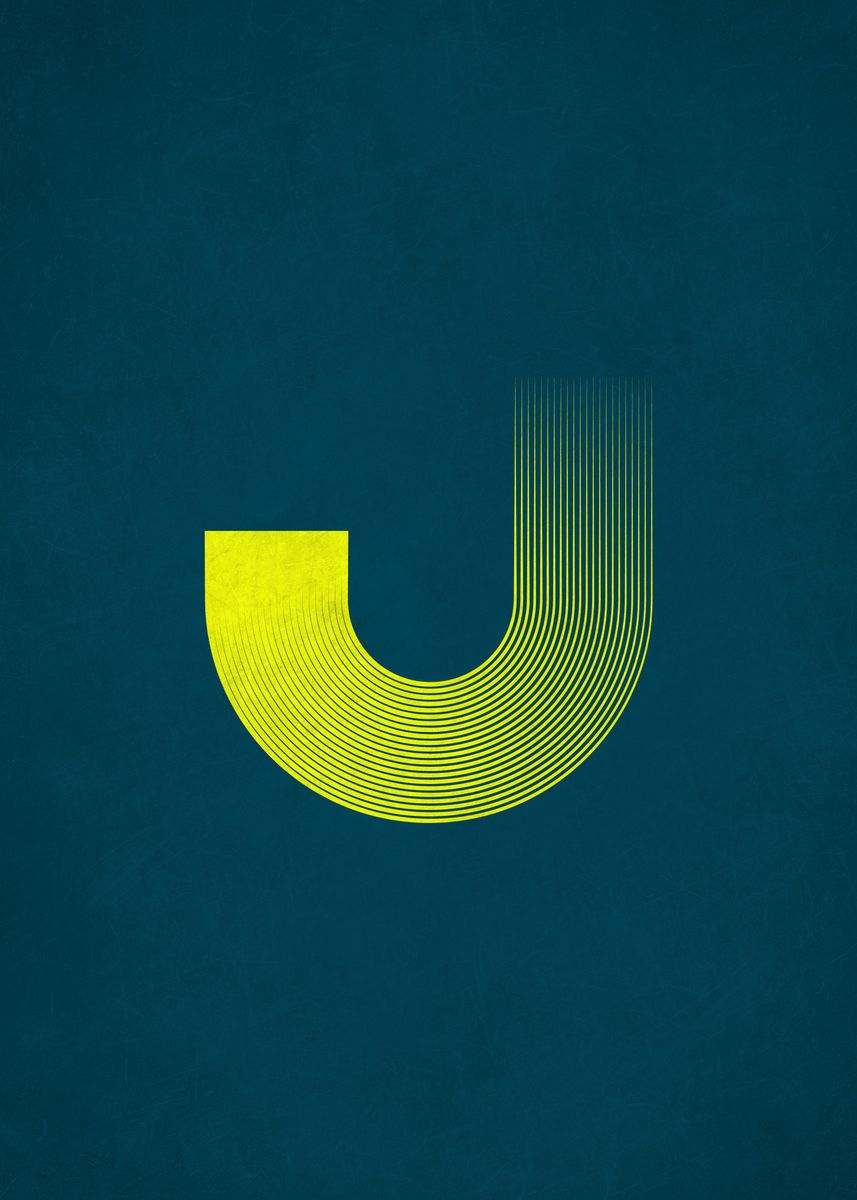 'Letter j' Poster by MauriTz Design | Displate