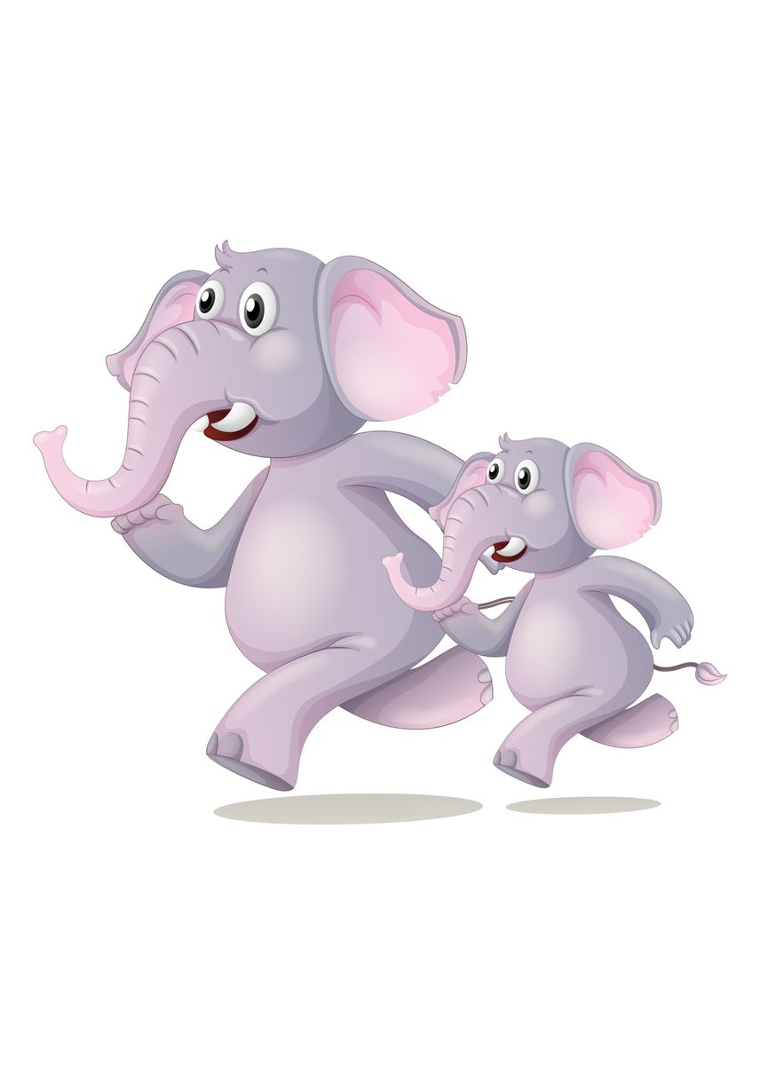 'Elephant Cute ' Poster by Cosima | Displate