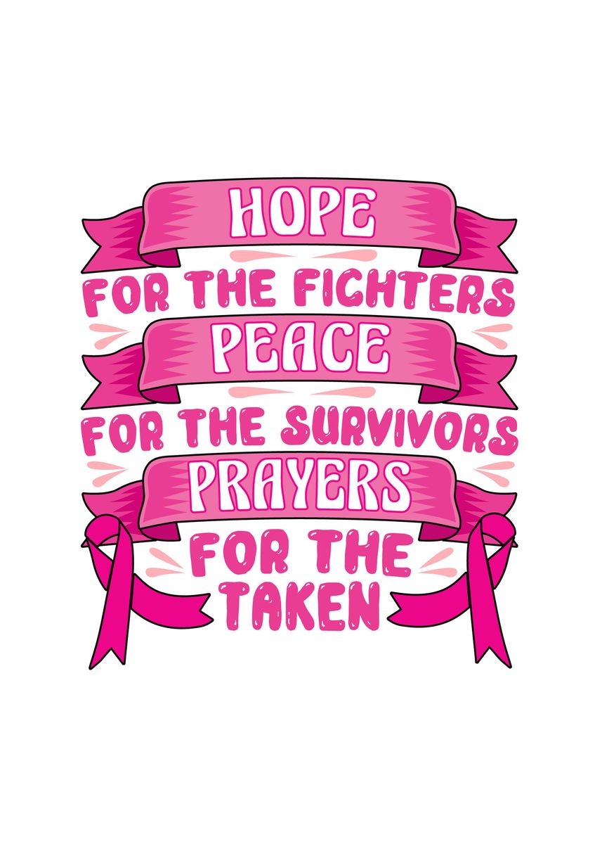 'Hope Cancer' Poster, picture, metal print, paint by Beone Digital ...