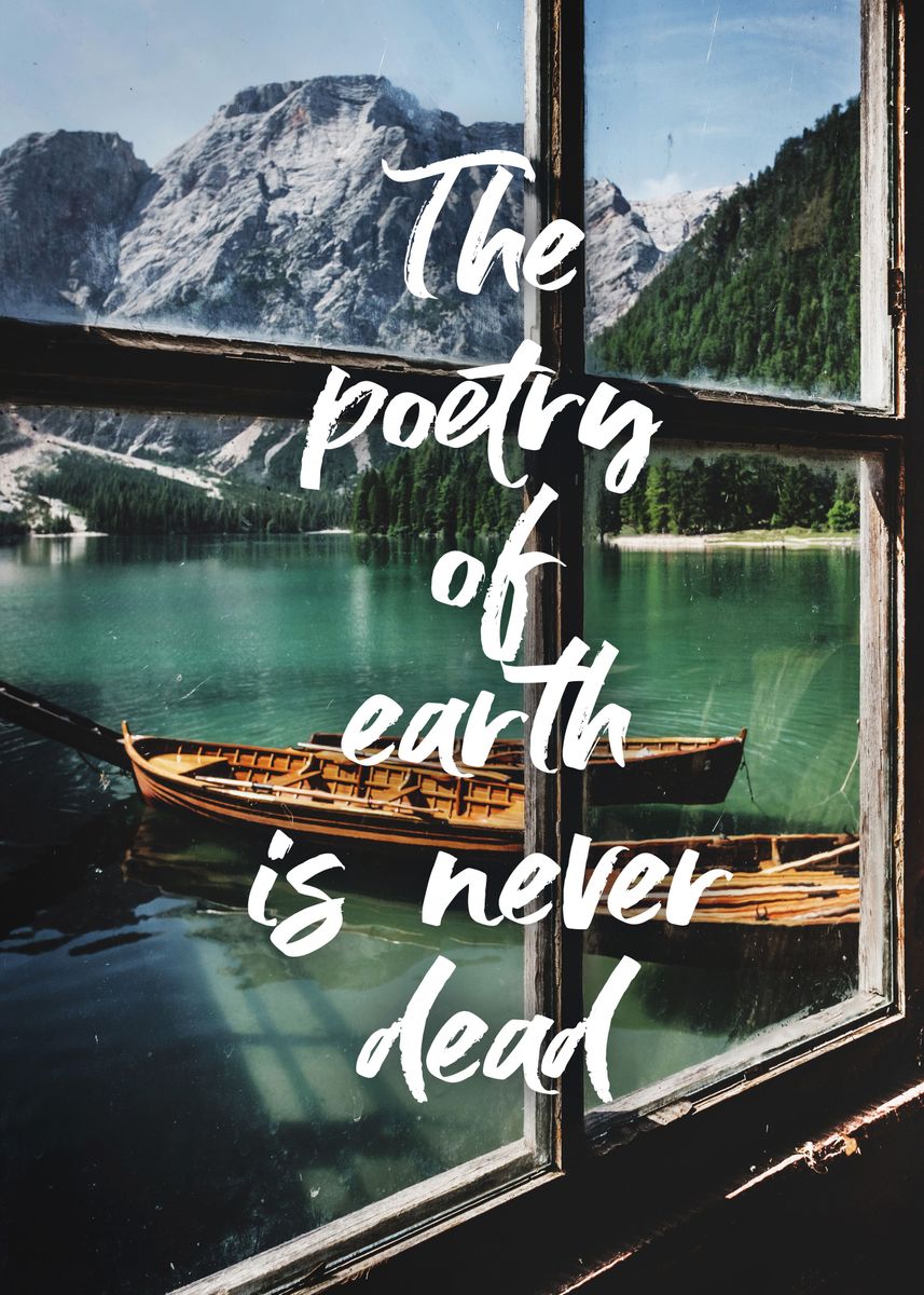 'Nature motivational quotes' Poster, picture, metal print, paint by ...