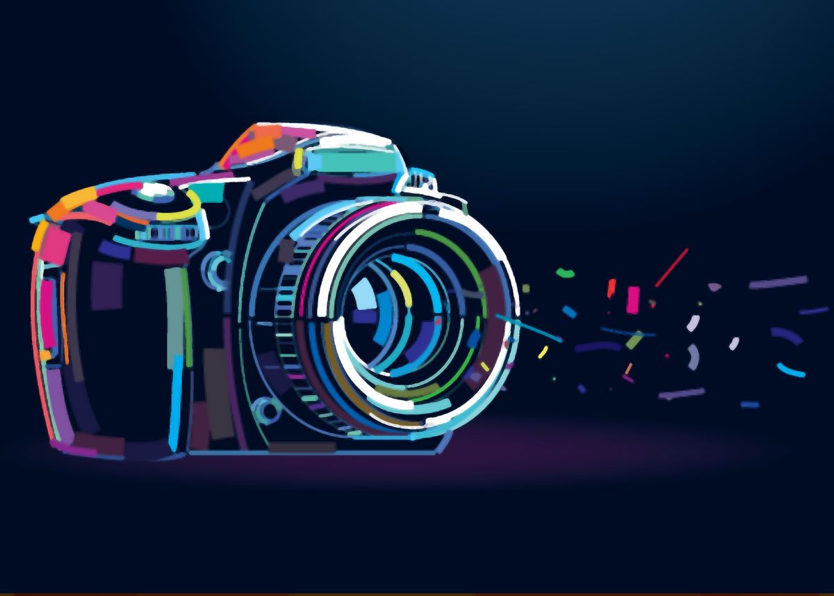 'Photography Camera Art' Poster by Nehemiah Campbell | Displate