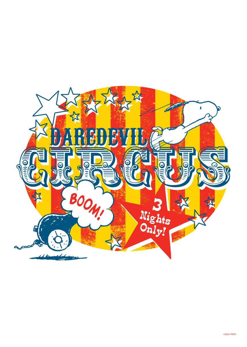 'Daredevil Circus' Poster, picture, metal print, paint by Peanuts ...