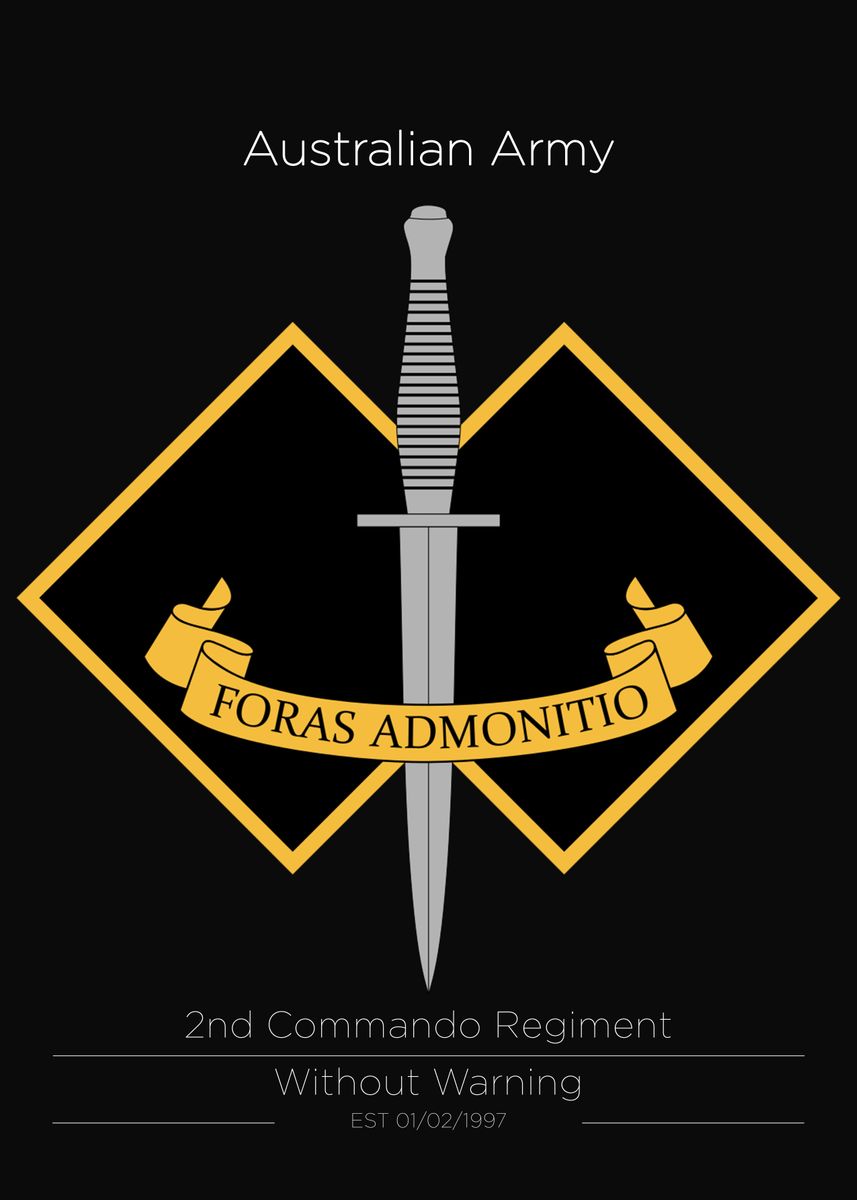 '2nd Commando Regiment' Poster, picture, metal print, paint by Michael ...