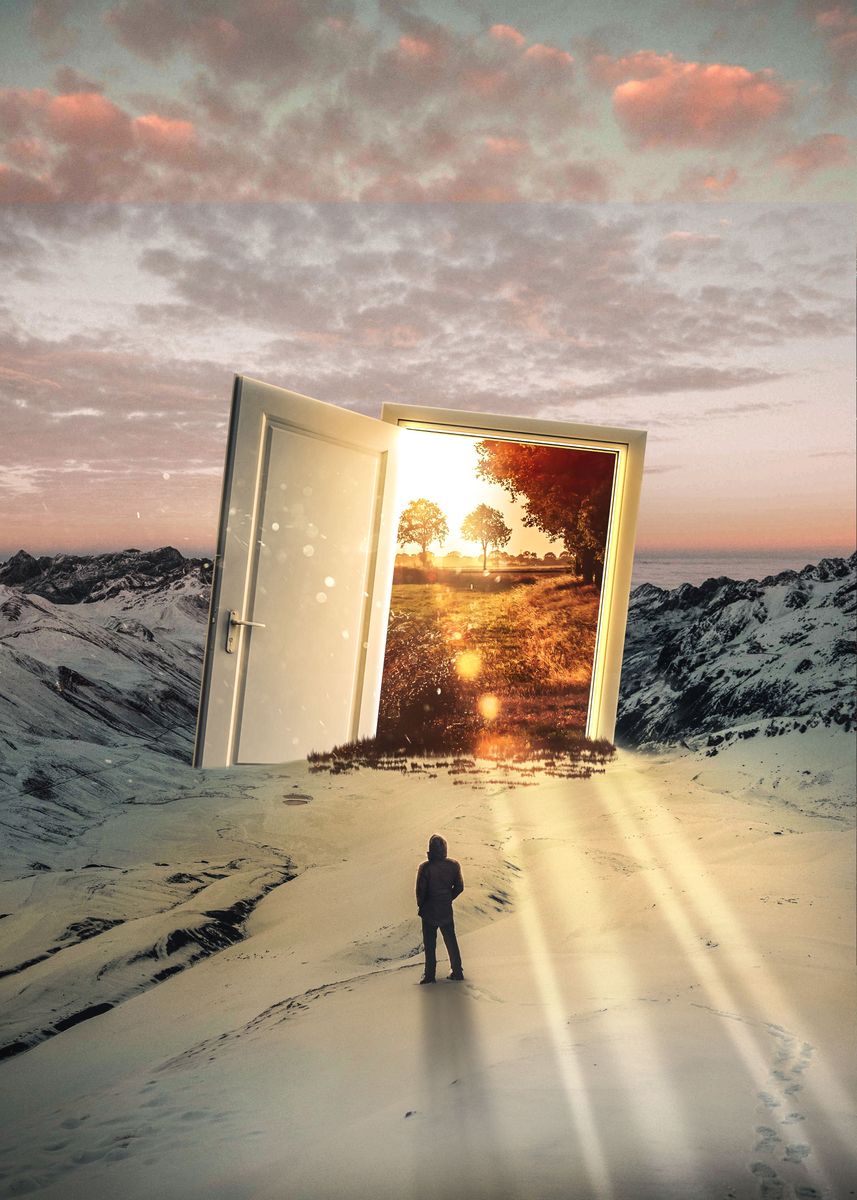 'A NEW LAND' Poster, picture, metal print, paint by Ham | Displate