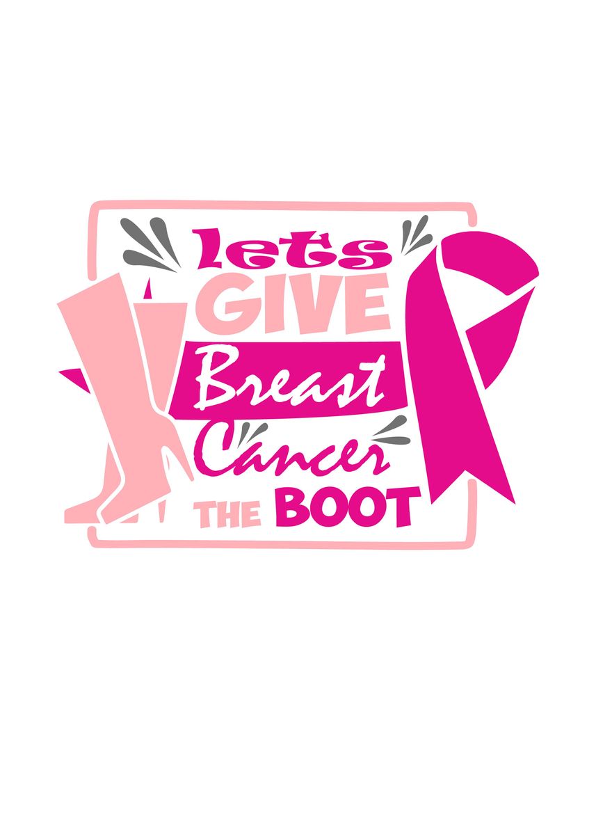 'Boot Cancer' Poster by Beone Digital | Displate