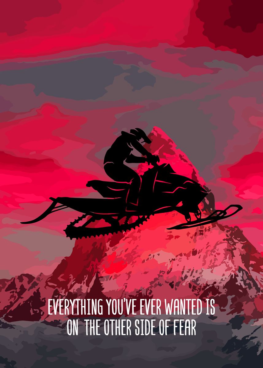 'Snowmobile Wall Art Decor' Poster, picture, metal print, paint by ...