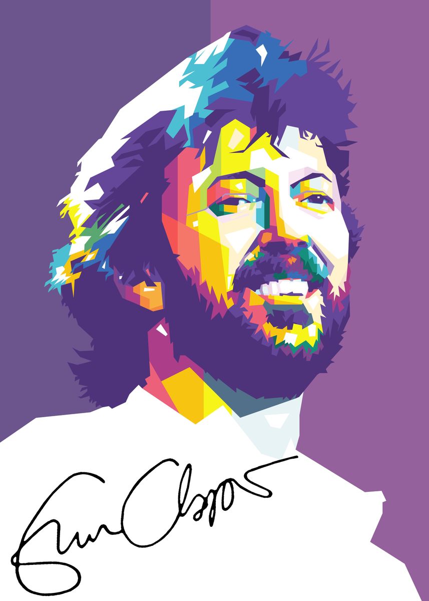 'Eric Clapton' Poster, picture, metal print, paint by Sherlock Wijaya ...