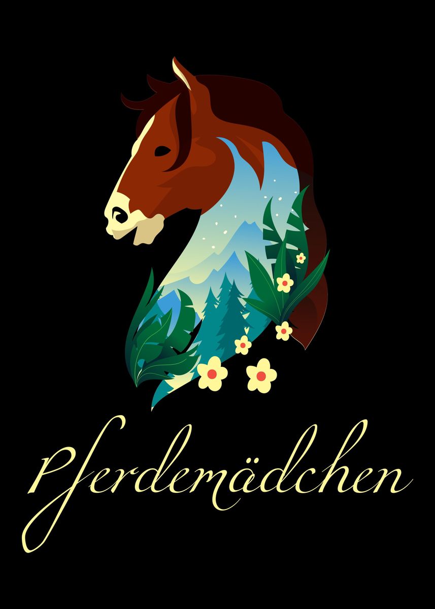 'Perfekter reiten Spruch' Poster, picture, metal print, paint by ...