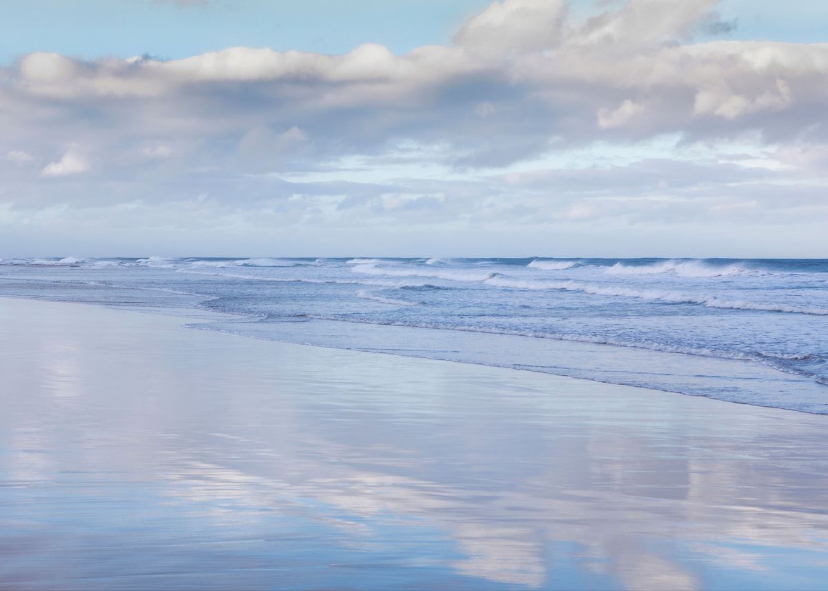 'Blue beach' Poster by David Hare | Displate