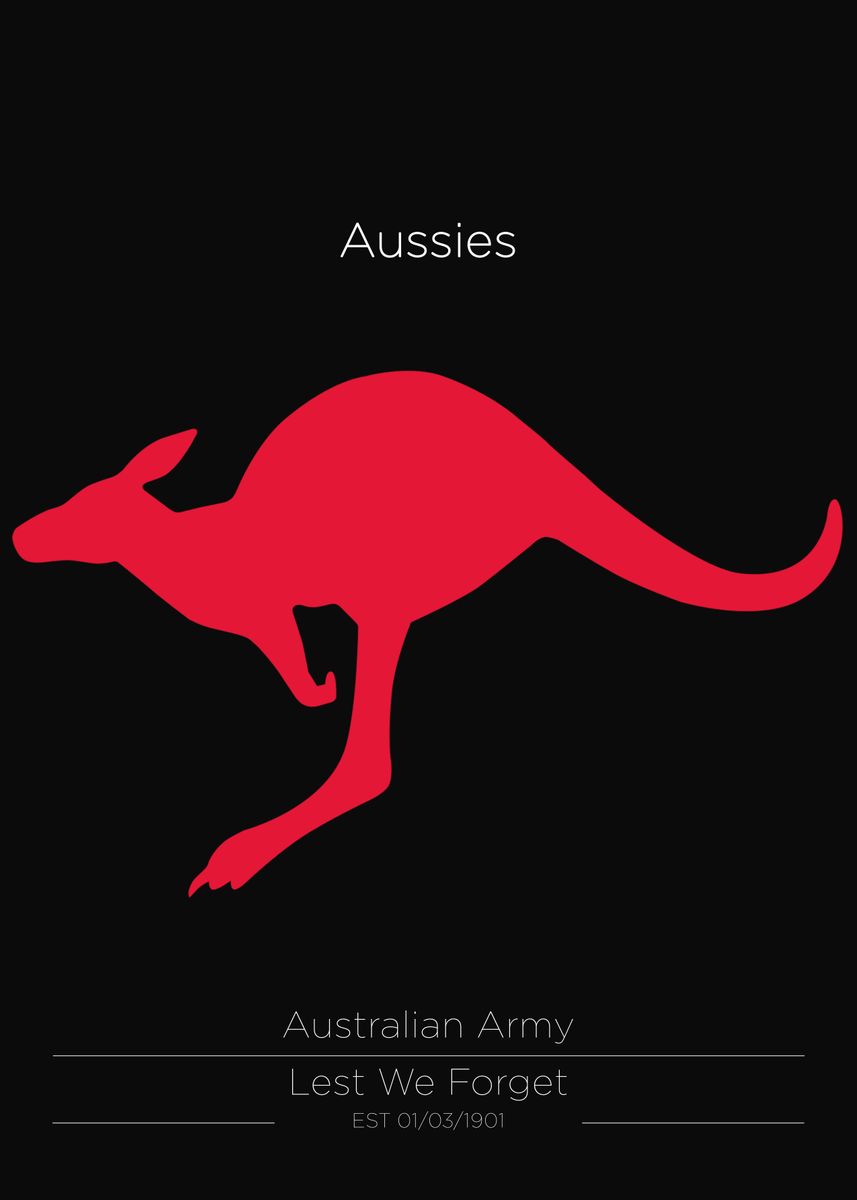 'Australian Army' Poster, picture, metal print, paint by Michael ...