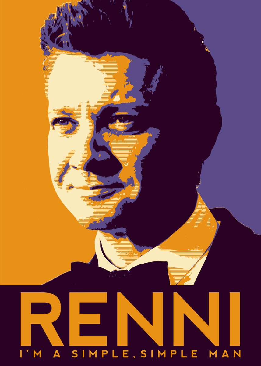 'RENNI' Poster, picture, metal print, paint by Foxtails Design | Displate