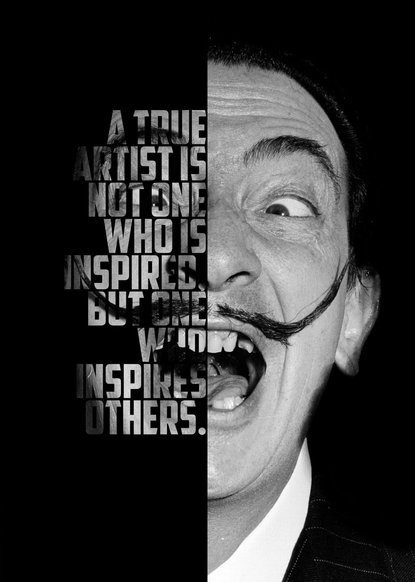 'Salvador Dali' Poster, picture, metal print, paint by Burhandowski ...