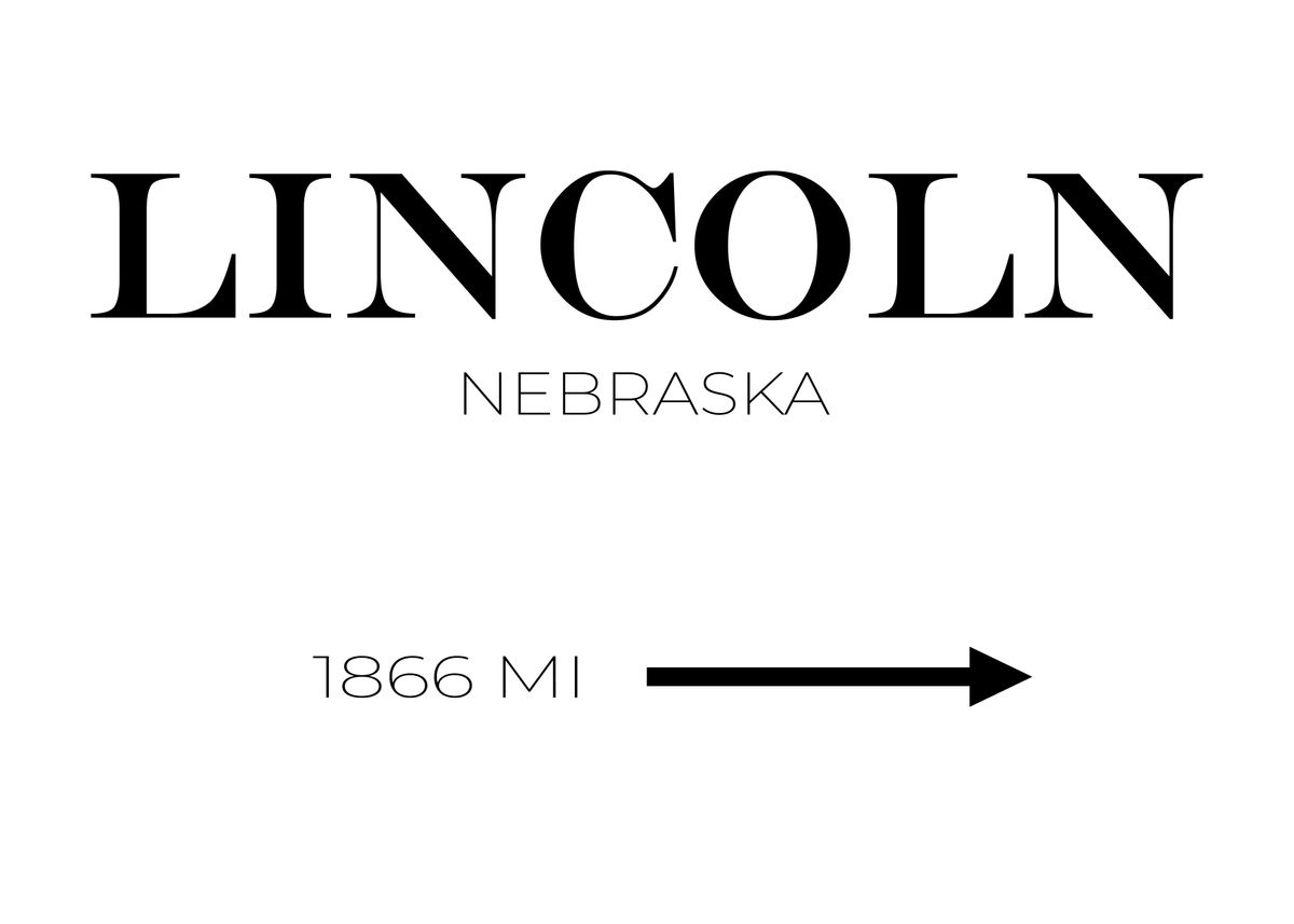 'Lincoln Nebraska' Poster by Conceptual Photography | Displate