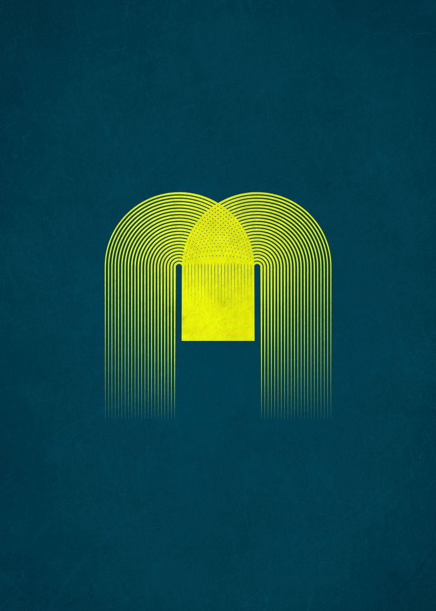 'Letter m' Poster, picture, metal print, paint by MauriTz Design | Displate