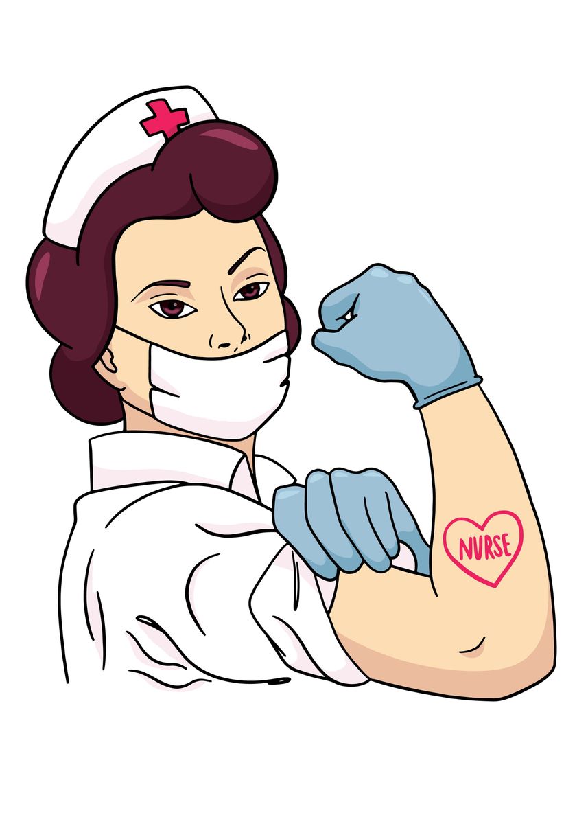 'Strong Nurse' Poster, picture, metal print, paint by AlmightyFashion ...