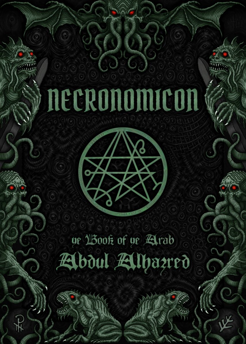 'Necronomicon' Poster, picture, metal print, paint by Azhmodai | Displate