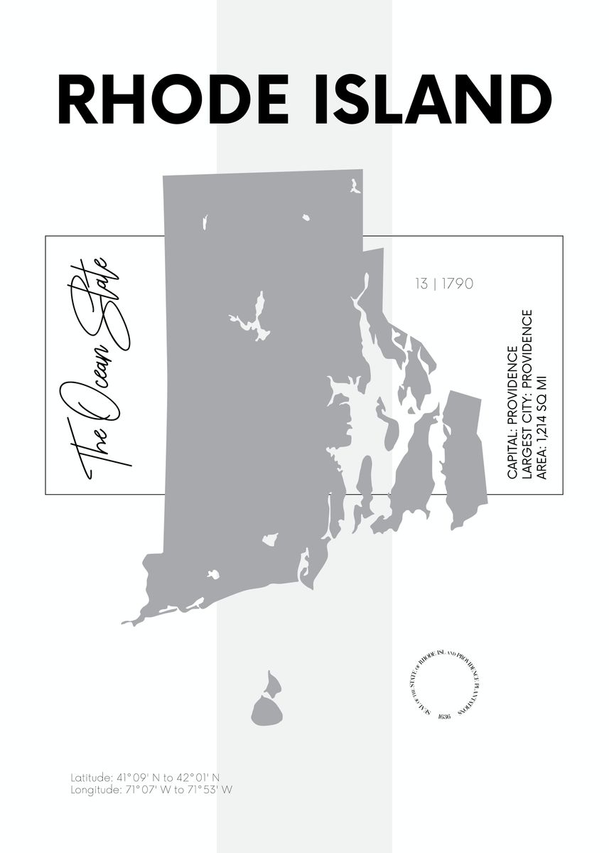 'Rhode Island' Poster, picture, metal print, paint by Conceptual ...