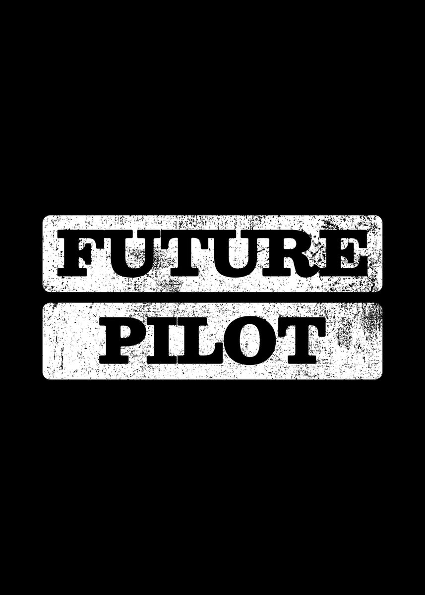 'future pilot' Poster, picture, metal print, paint by Mealla | Displate
