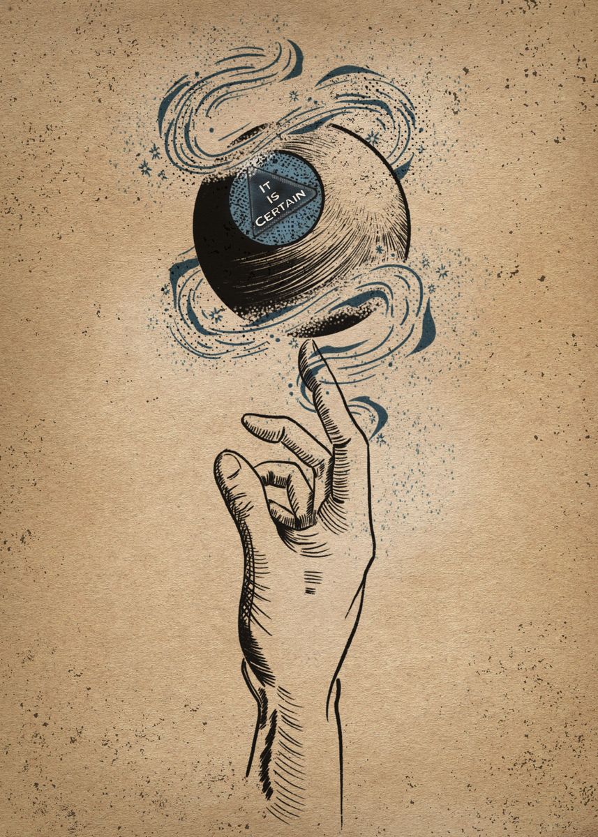 'Magic 8 Ball' Poster, picture, metal print, paint by Brenda Wren ...