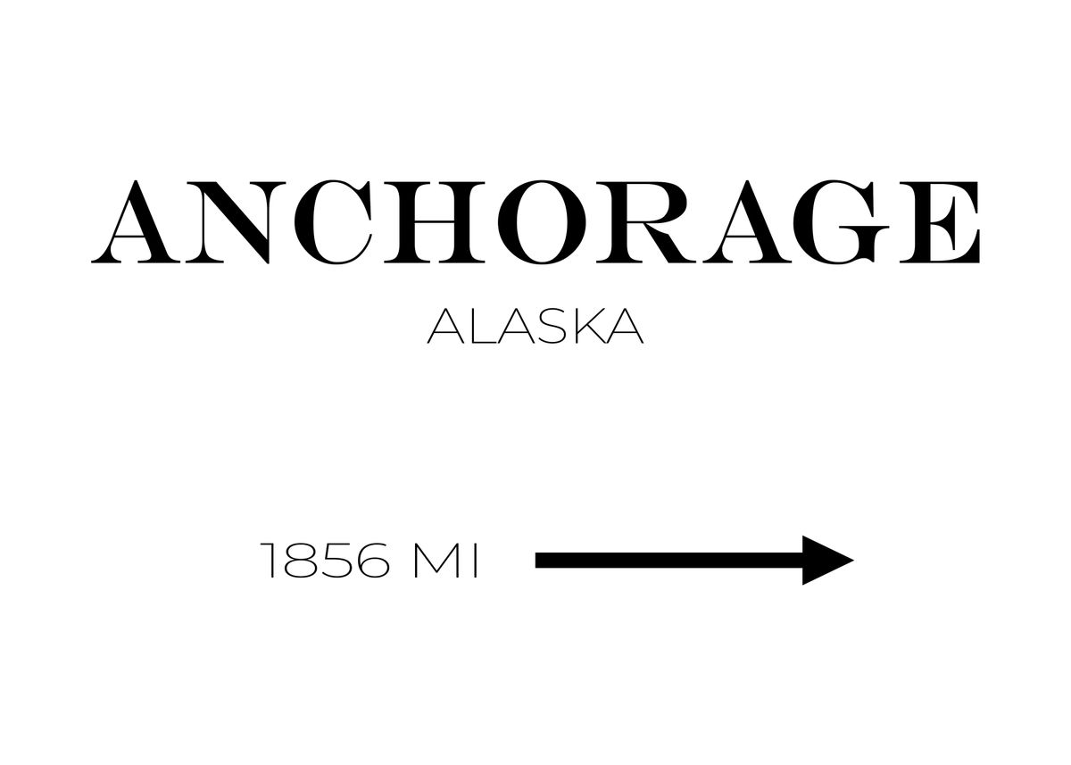 'Anchorage Alaska' Poster by Conceptual Photography | Displate