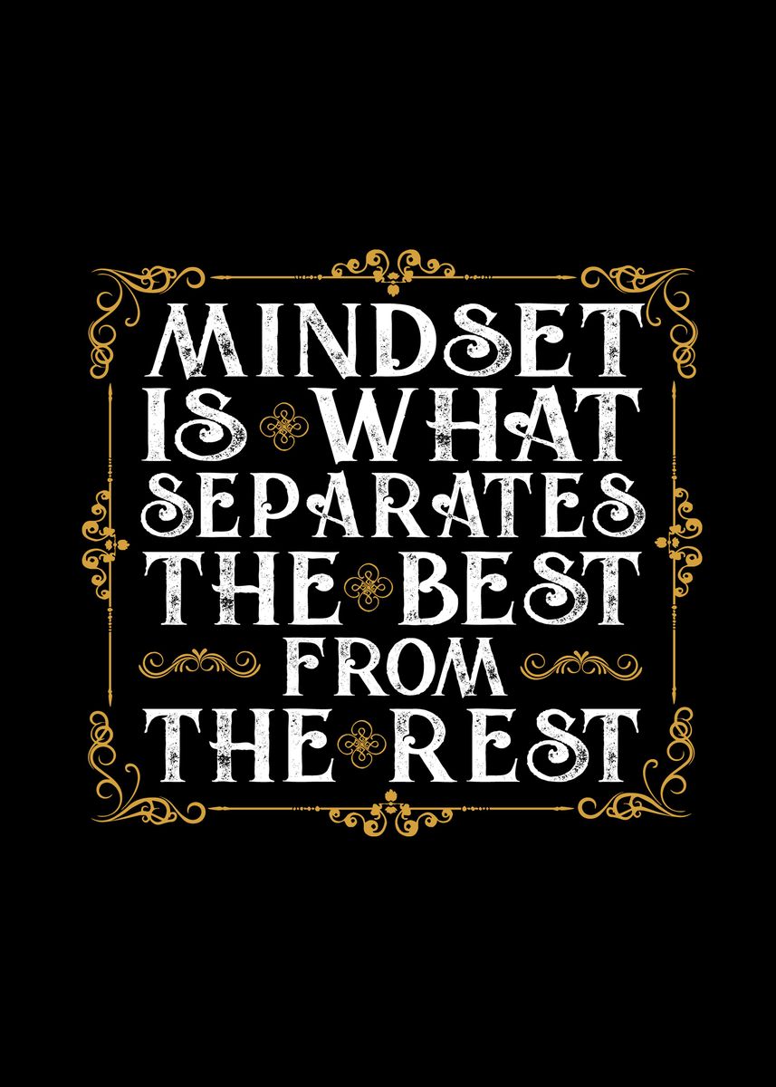 'Mindset Motivation' Poster, picture, metal print, paint by Beone ...