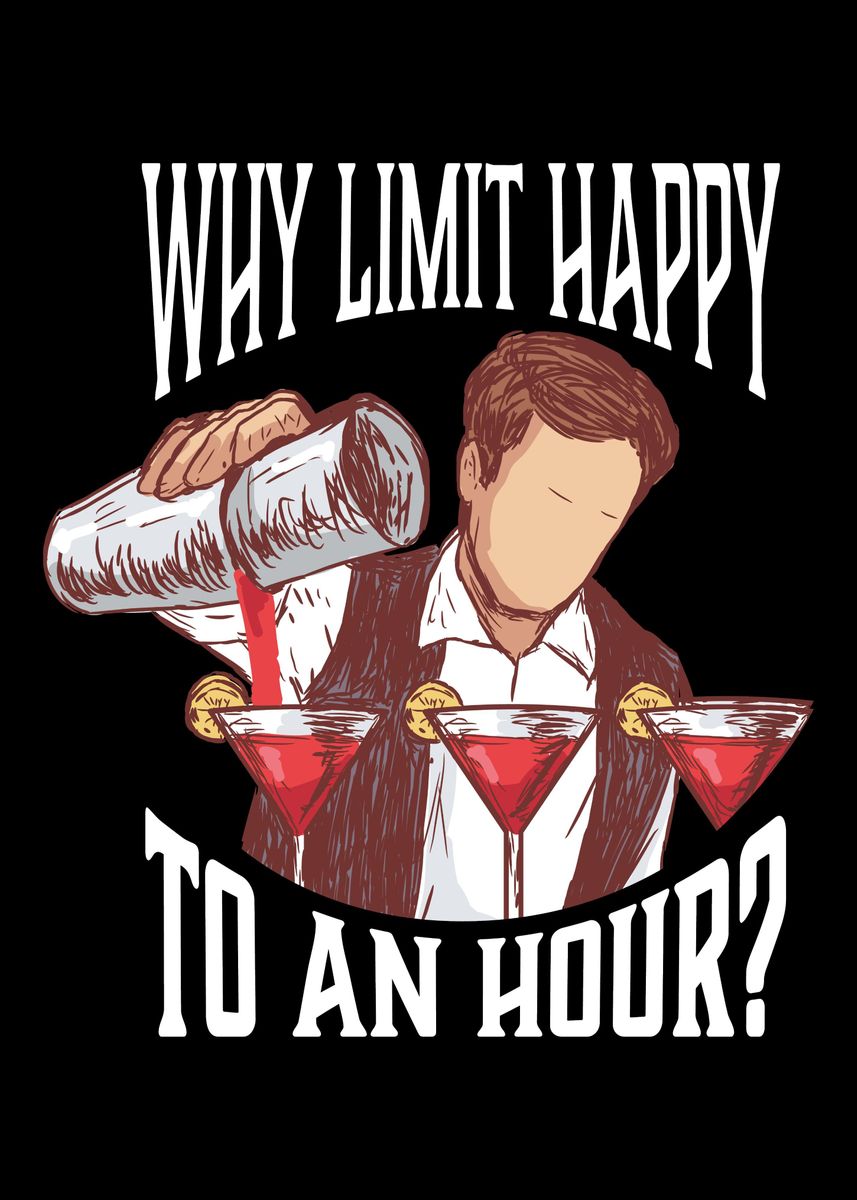 'Bartender' Poster, picture, metal print, paint by Michael | Displate