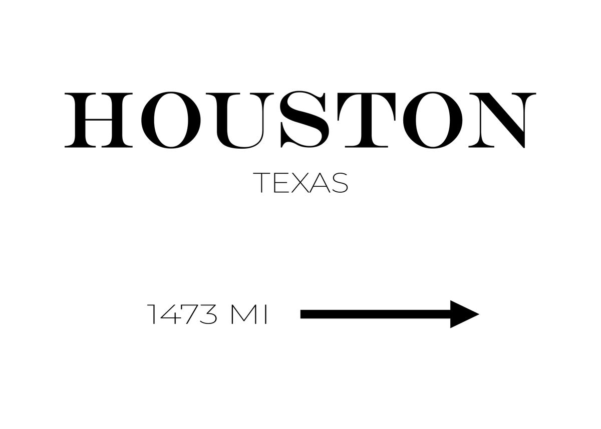 'Houston Texas' Poster by Conceptual Photography | Displate