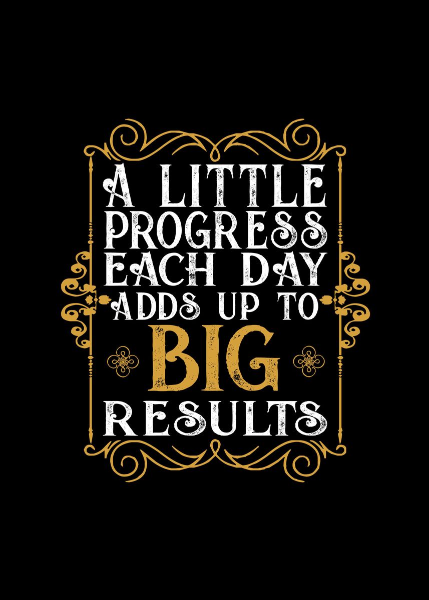 'Big Motivation' Poster, picture, metal print, paint by Beone Digital ...