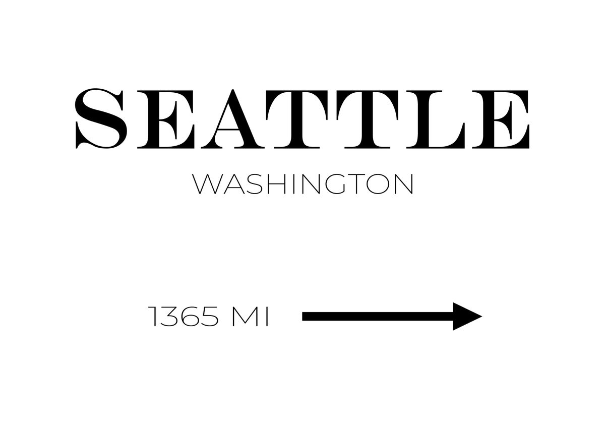 'Seattle Washington' Poster by Conceptual Photography | Displate