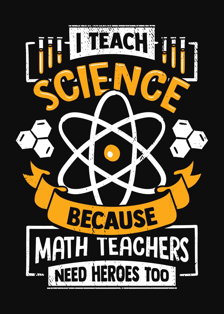 'Science Teacher Design' Poster by Marcel Doll | Displate