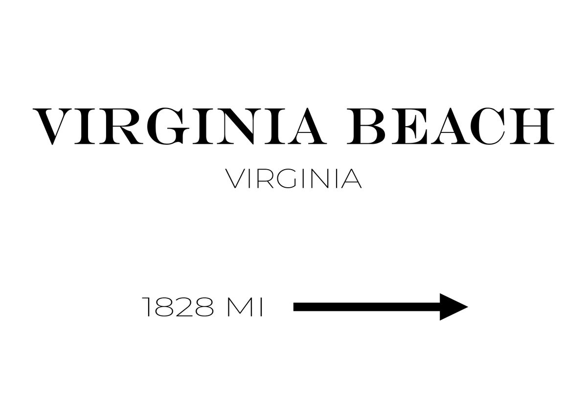 'Virginia Beach' Poster by Conceptual Photography | Displate