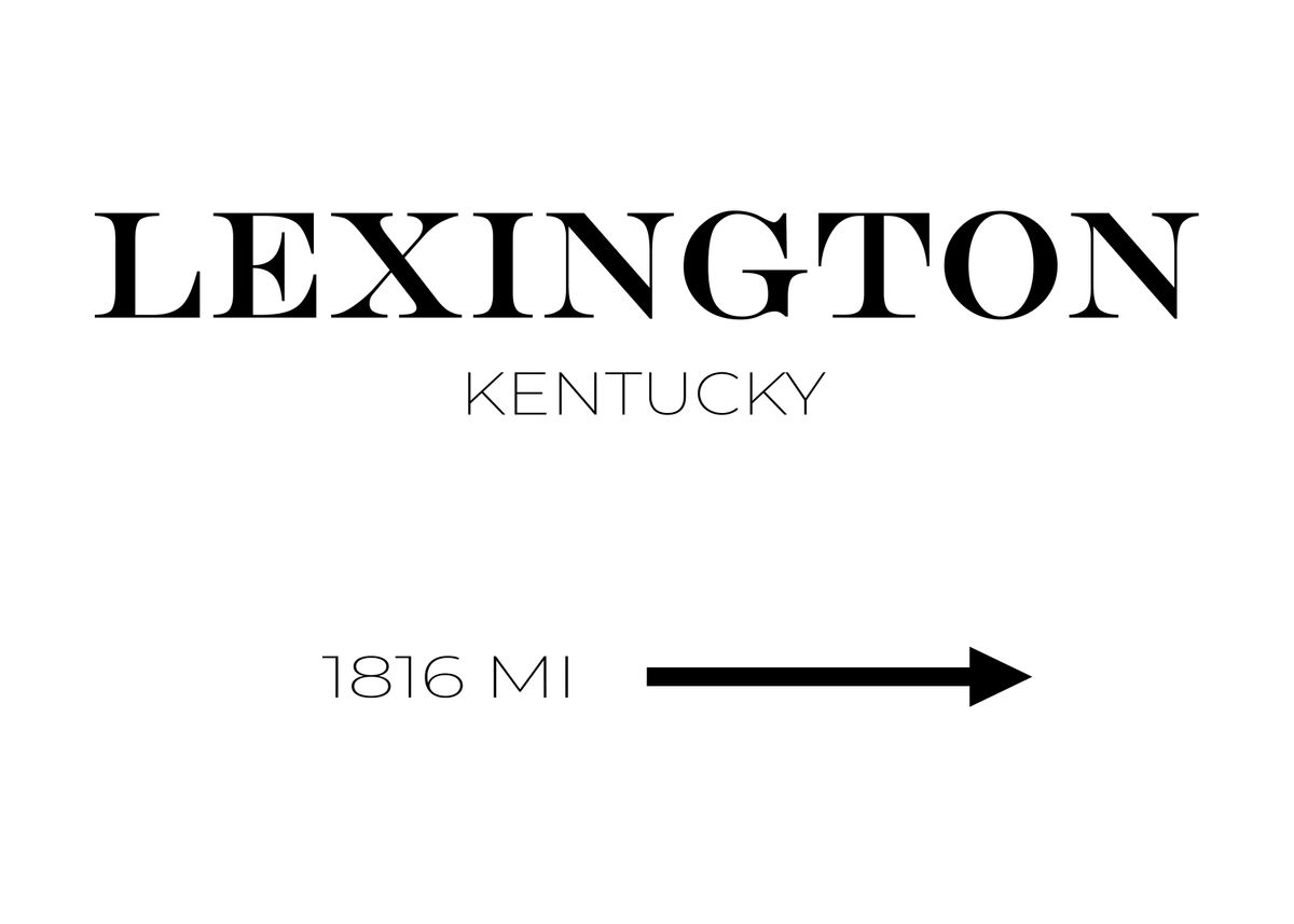 'Lexington Kentucky' Poster by Conceptual Photography | Displate