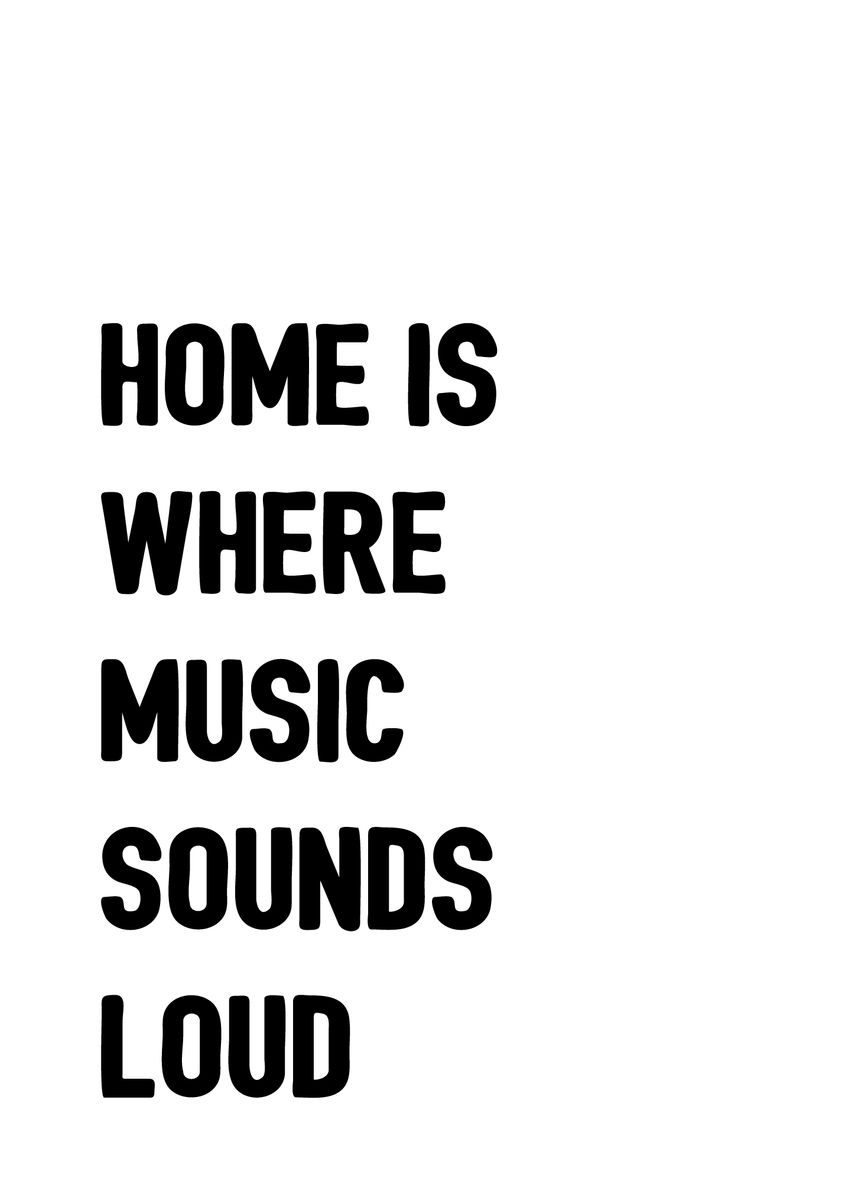'Home sweet home music' Poster by dkDesign | Displate