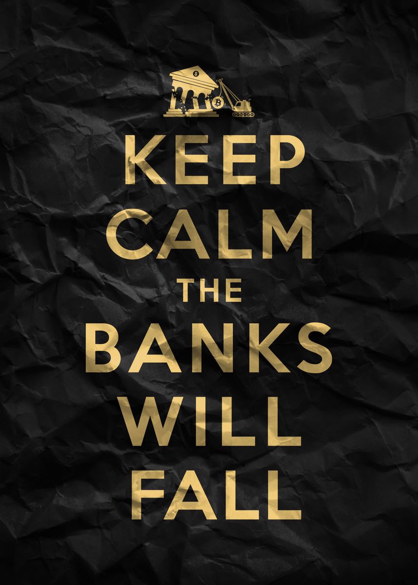 'Keep Calm Banks Fall' Poster by Pong Lizardo | Displate